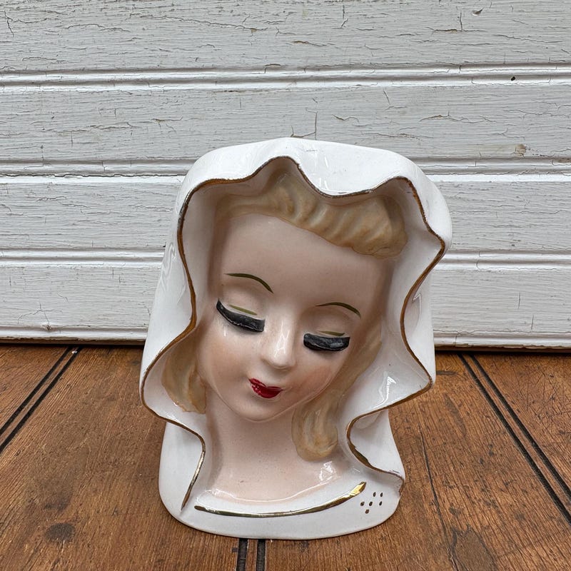 Lady Head Vase - Etsy
