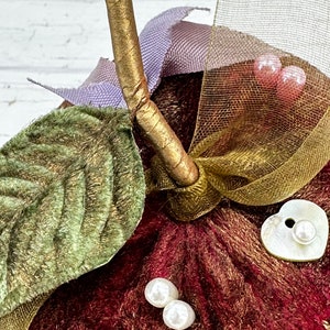 Pincushion, Vintage Red Velvet Apple - Etsy