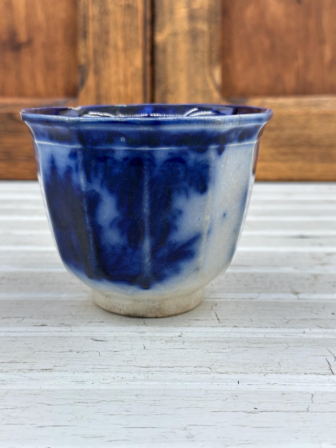 Flow Blue Antique Handless Mug - Etsy