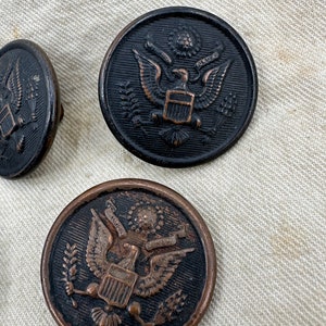 4 Antique Military Uniform Buttons - Etsy