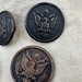4 Antique Military Uniform Buttons - Etsy