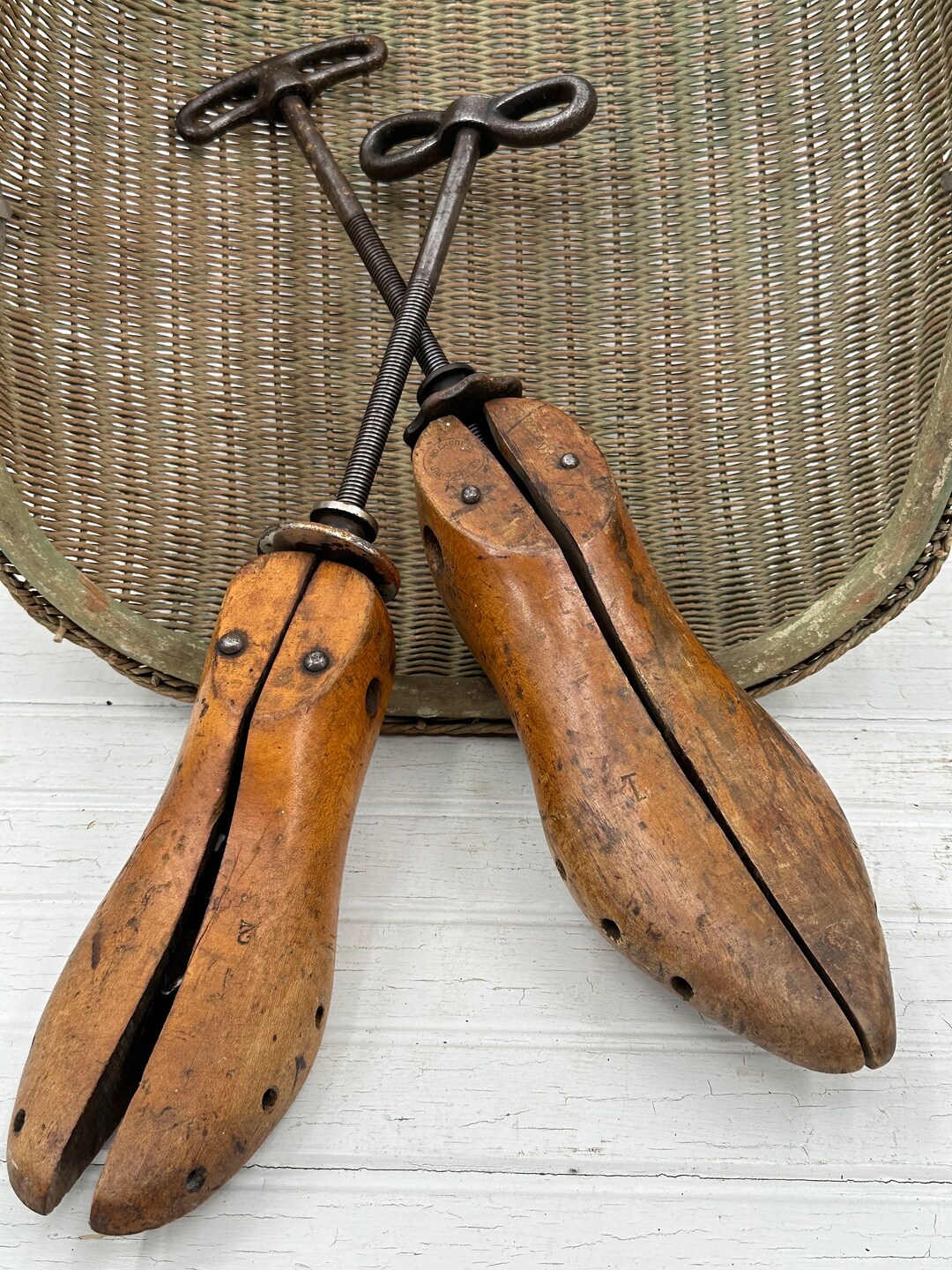 2 Antique Wooden Shoe Form Stretchers - Etsy