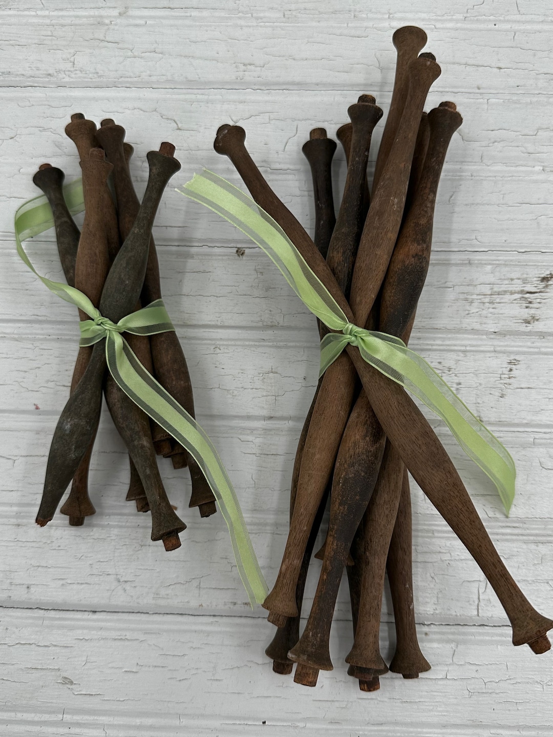 Vintage Turned Wood Spindles - Etsy