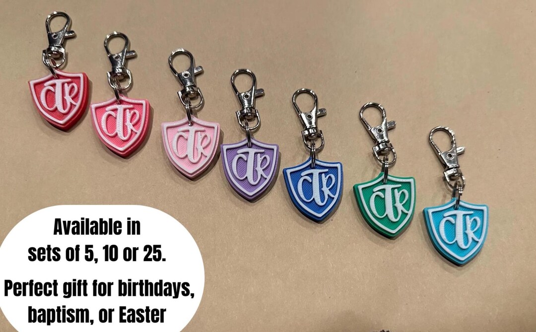 CTR Choose the Right Sets of 5, 10 and 25 CTR Keychain or Backpack Pull ...