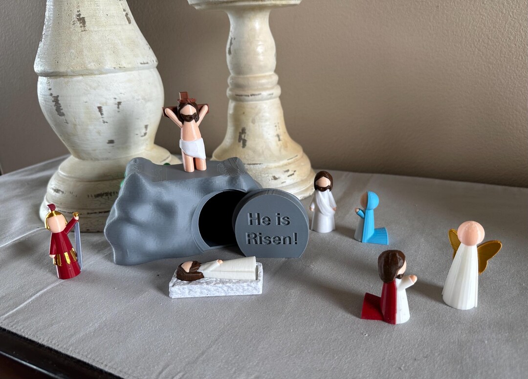 Easter Resurrection Set-double Sided (3D Printed) - Etsy