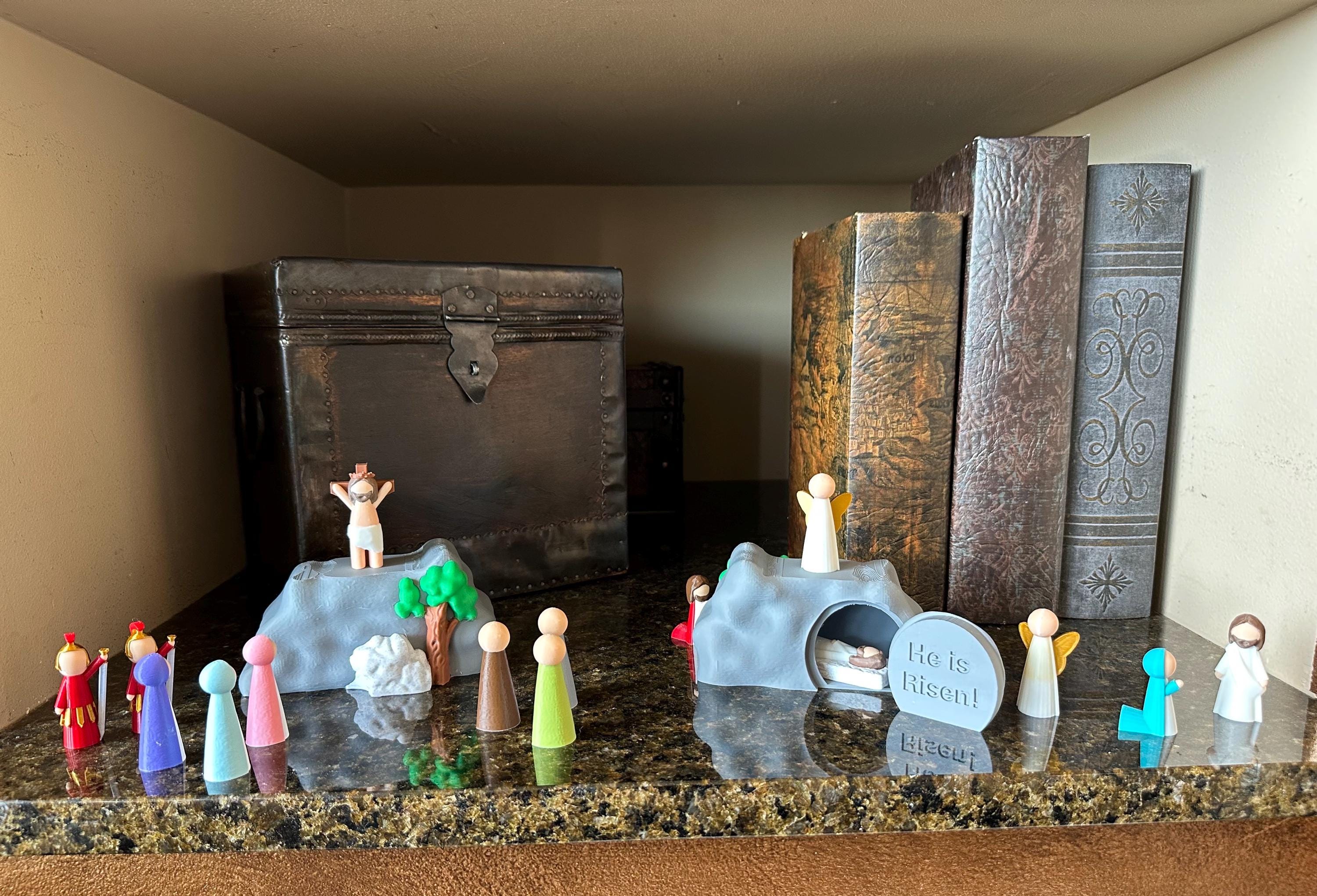 Easter Resurrection Set-double Sided (3D Printed) - Etsy