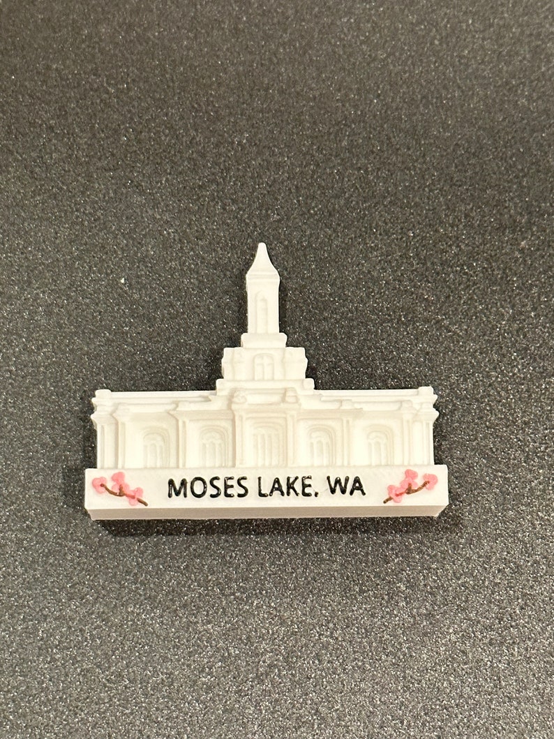 Moses Lake, WA Temple Magnet 3D Printed - Etsy