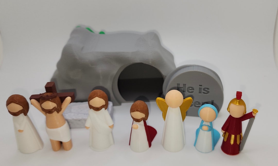 Easter Resurrection Set-double Sided (3D Printed) - Etsy