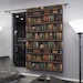 Literary Panes Bookshelf Window Curtains | Novel Design | Home Library ...