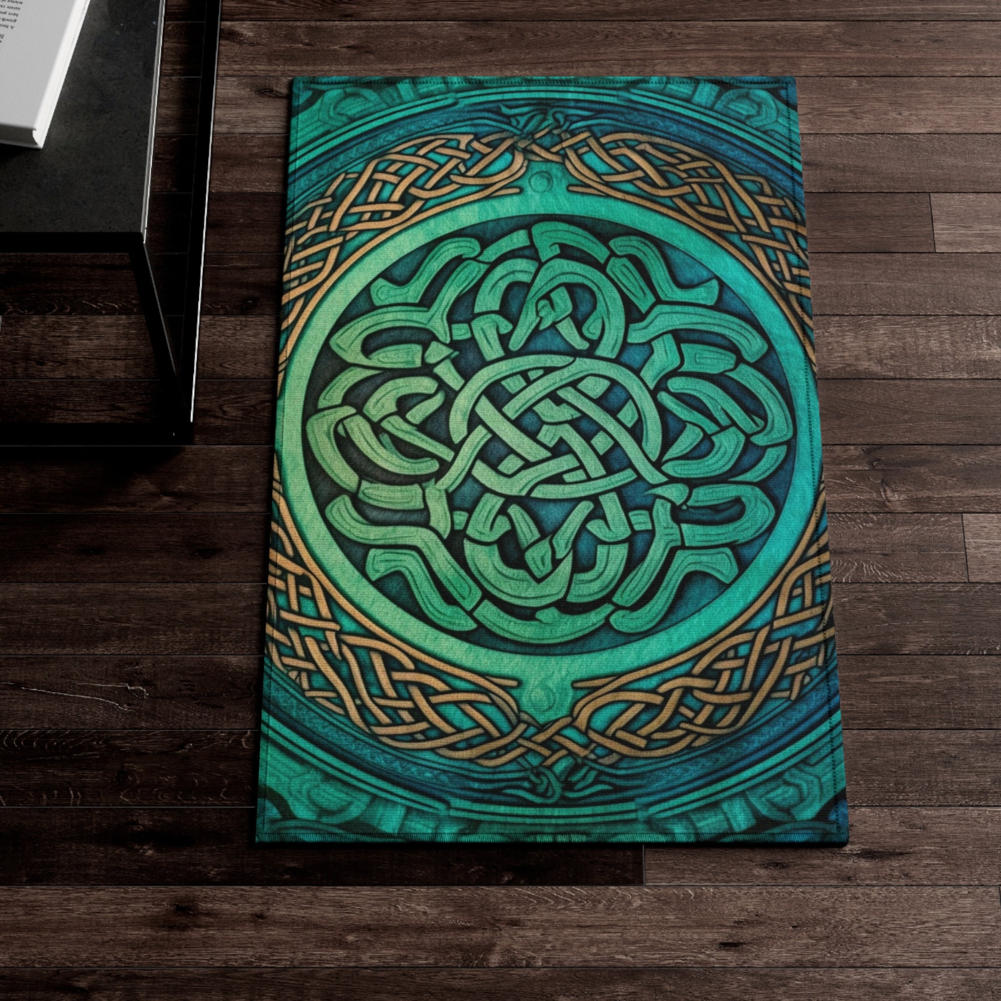 Celtic Knot Dornier Area Rug Anti-slip Backing Intricate Design Ideal ...