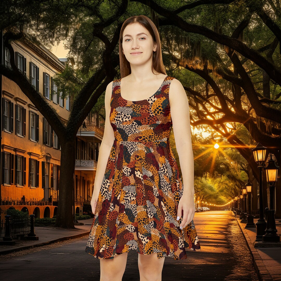 Wild Elegance: Animal Pattern Dress | Trendy Fashion | Unique & Bold ...