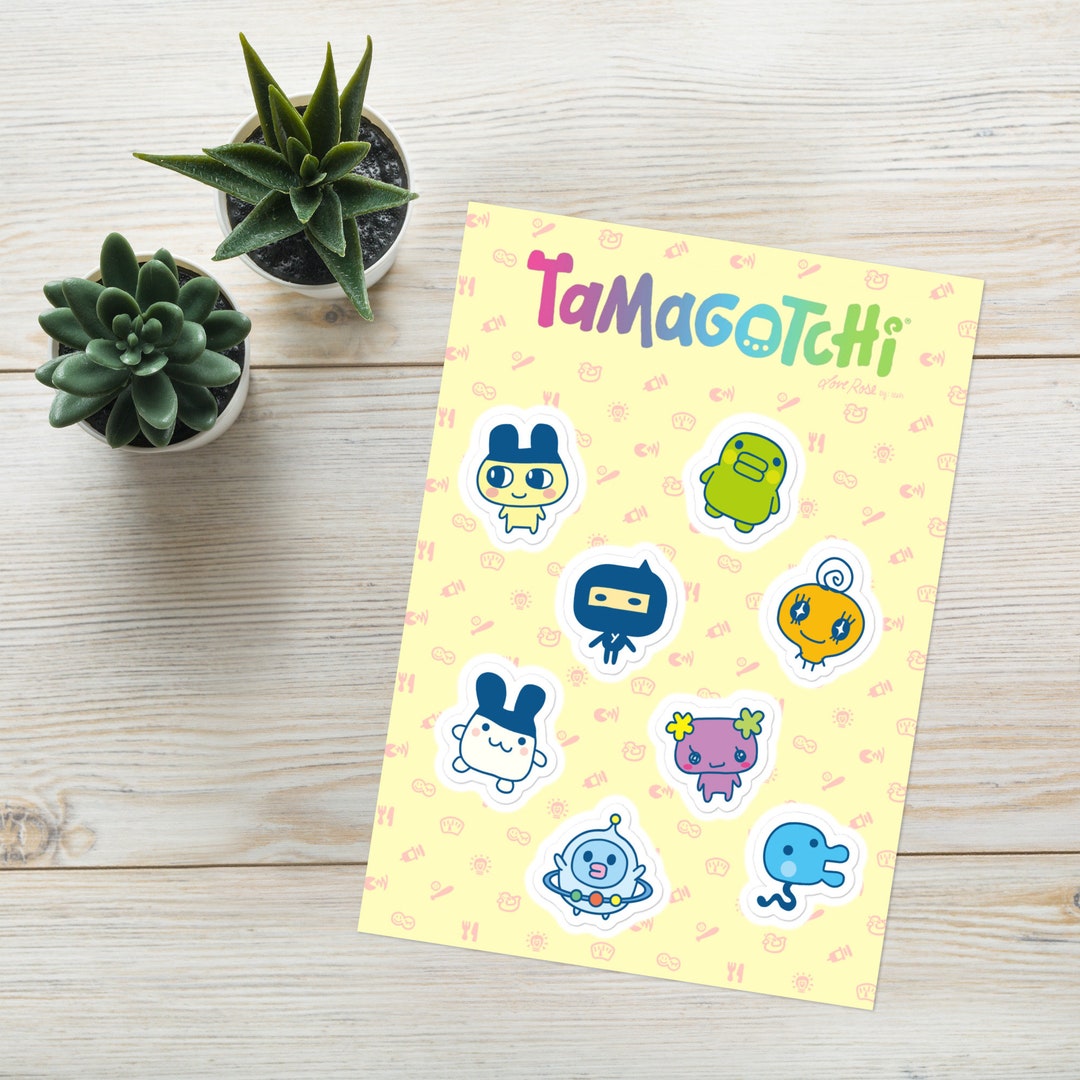 Tamagotchi Inspired Sticker Sheet - Etsy