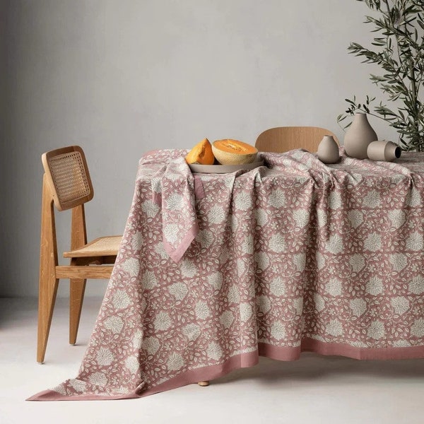 Block Print Tablecloth - Etsy