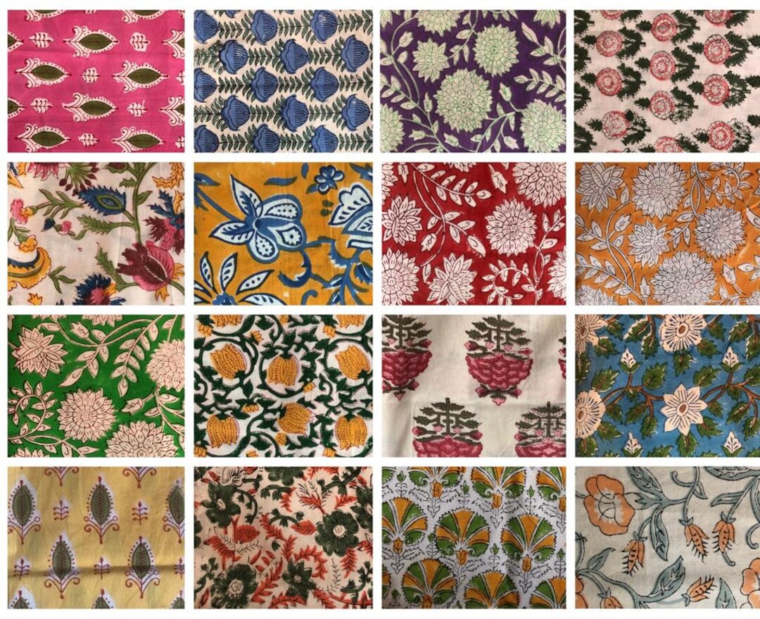 Indian Block Print Handmade Napkins, Boho Reusable Dinner Napkins ...