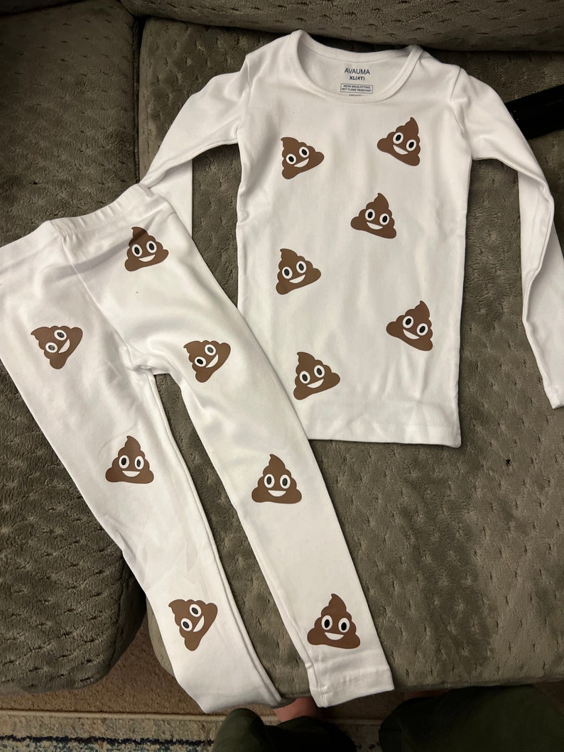 Poop Emoji Pajamas - Etsy
