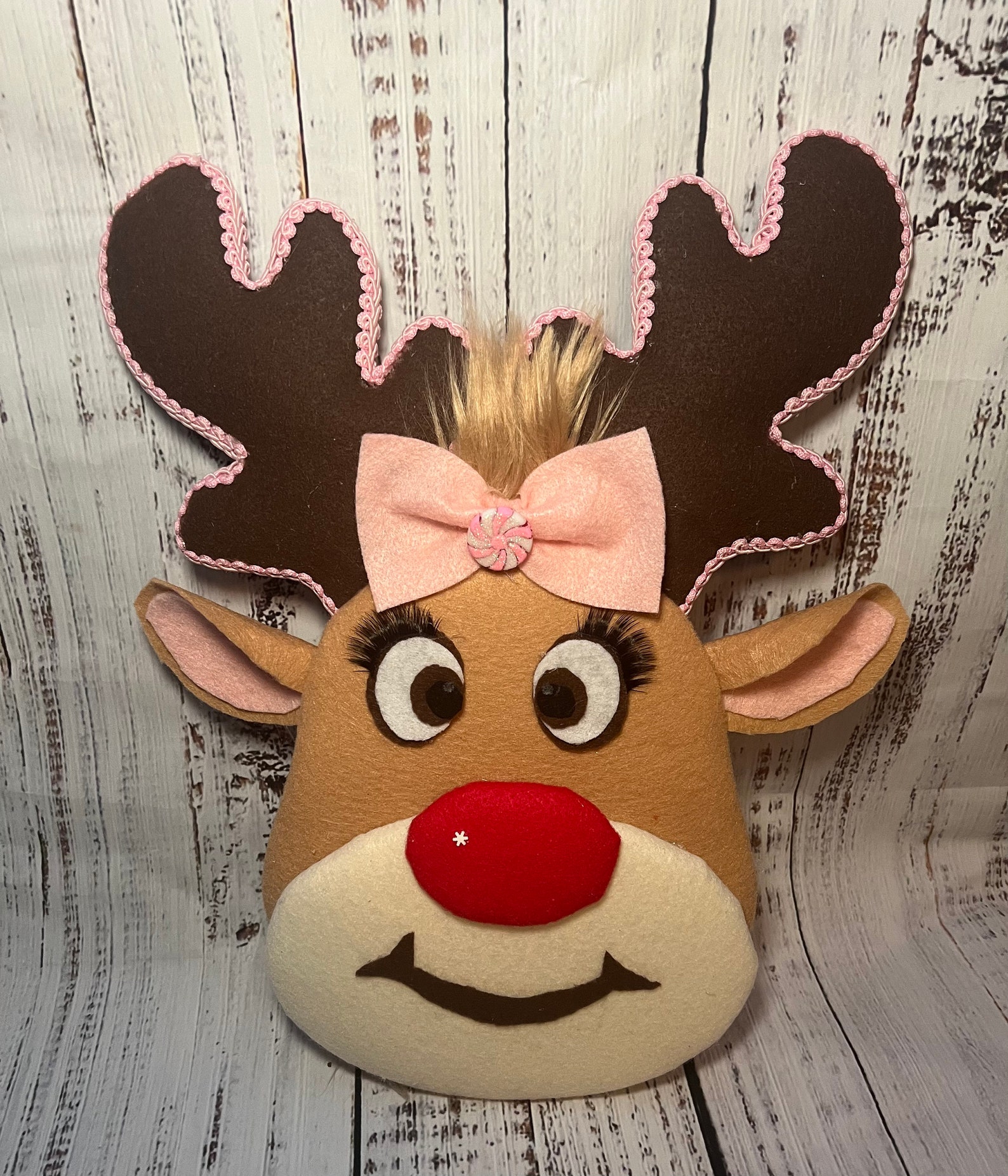 Reindeer Wreath Attachment Christmas Deer Wreath Attachment Reindeer ...