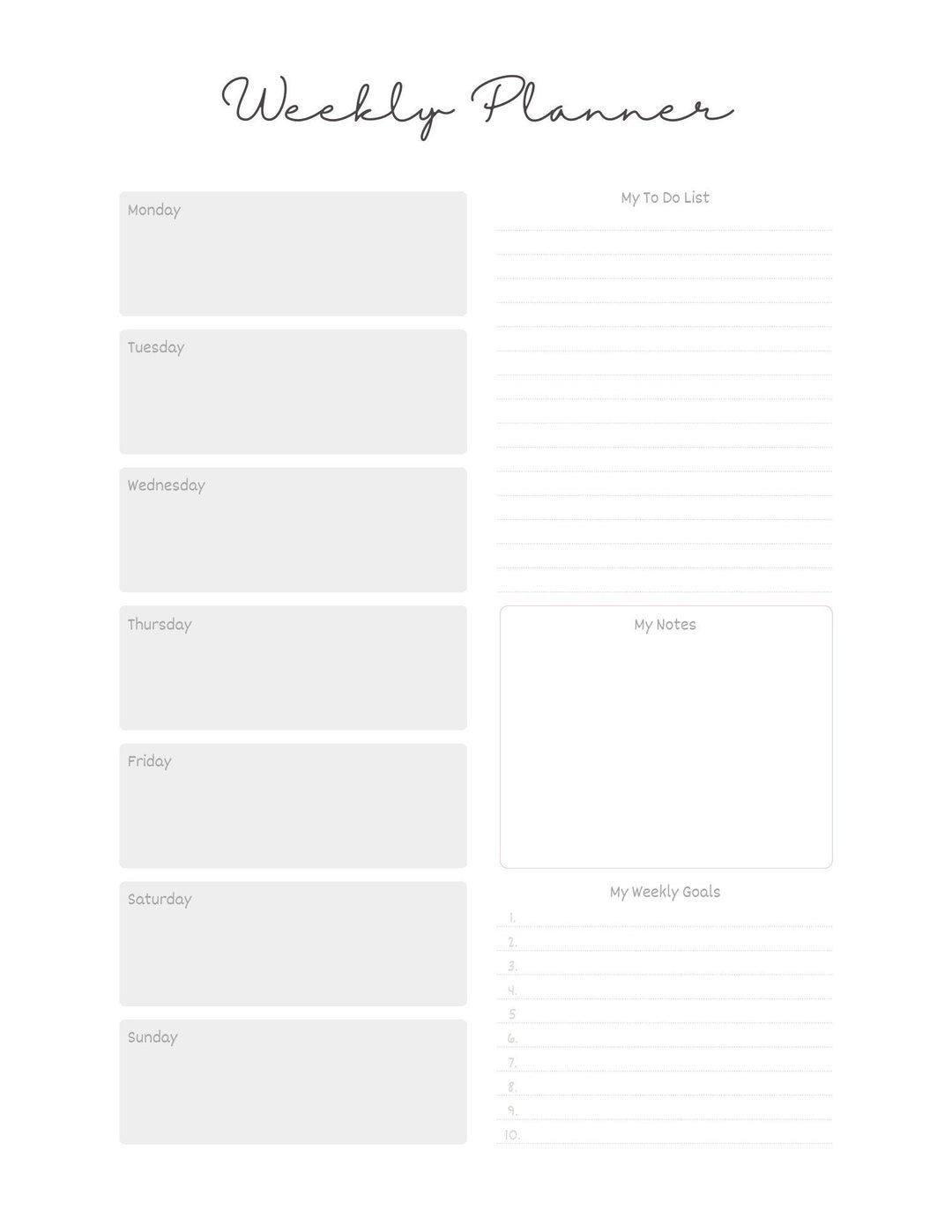 Weekly Planner Printable To Do List Weekly Schedule Weekly Etsy weekly-planner-printable-to-do-list-weekly-schedule-weekly-etsy