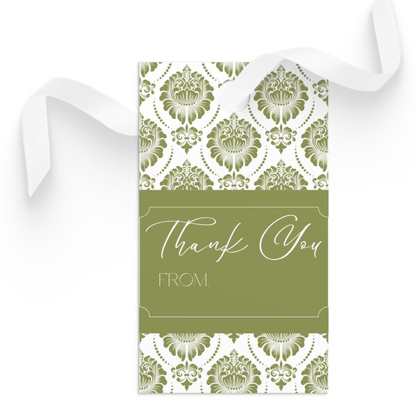 Damask Party Tag - Etsy