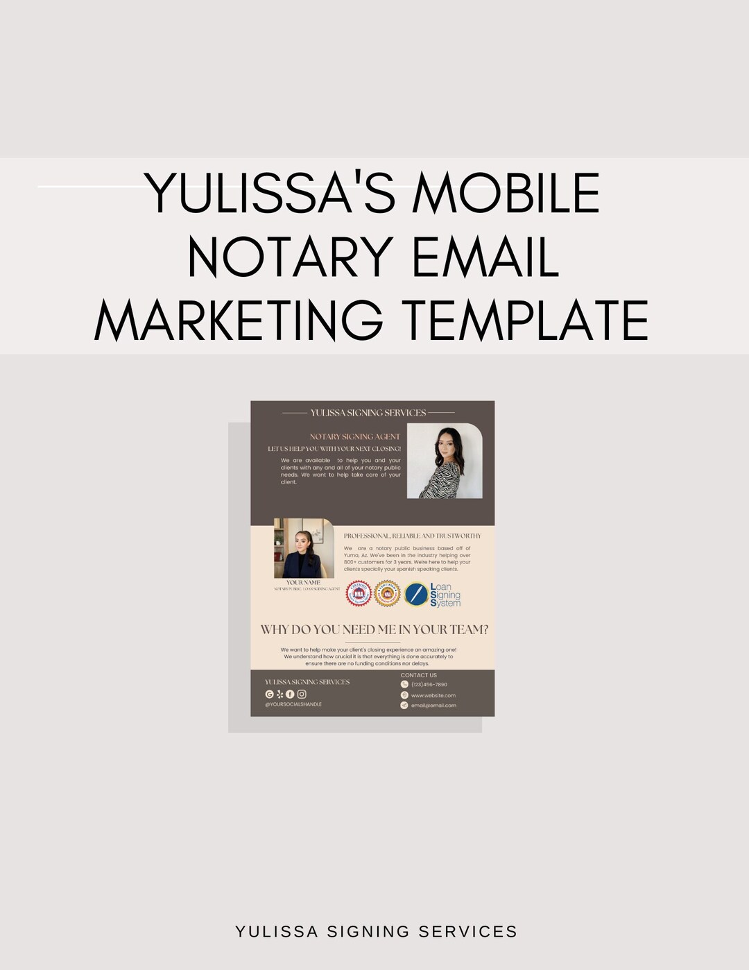Mobile Notary Email Template to Clients + Tutorial - Etsy