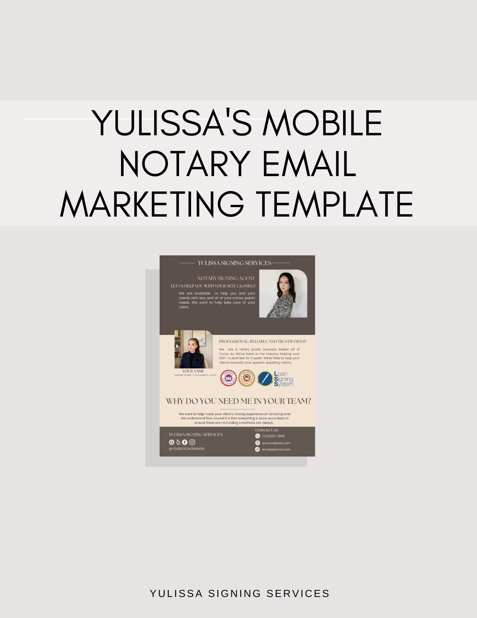 Mobile Notary Email Template to Clients + Tutorial - Etsy