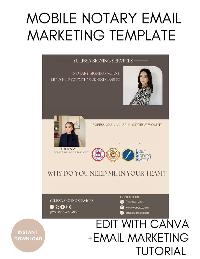 Mobile Notary Email Template to Clients + Tutorial - Etsy