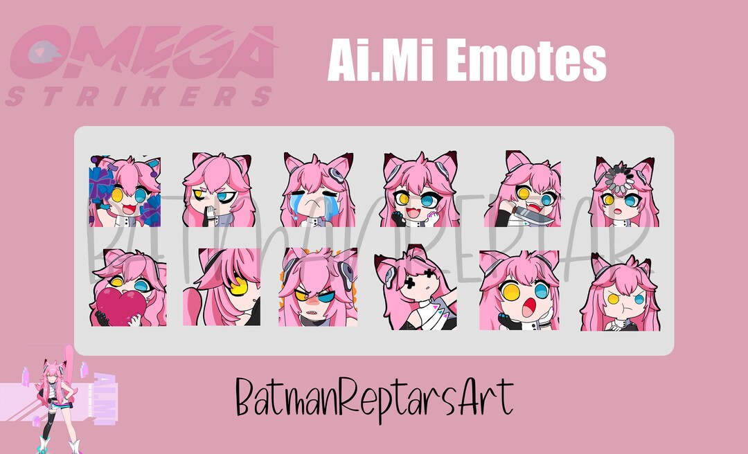 Omega Strikers Ai.mi Emotes / Twitch Emotes Pack / Omega - Etsy