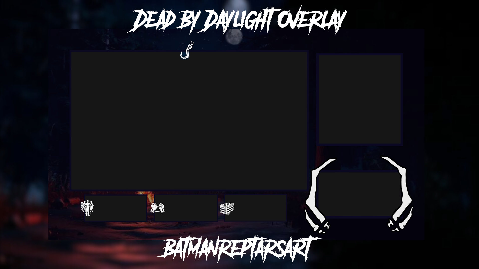 Dead by Daylight Overlay | Stream Overlay | Screen | Twitch | Youtube | Webcam Border | Scene ...