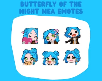 Nea Karlsson Chibi Cute Twitch Emotes Set of 6 DBD Dead by Daylight ...