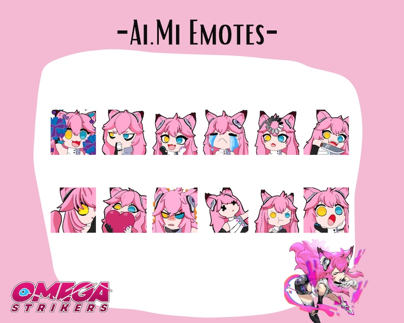 Omega Strikers Ai.mi Emotes / Twitch Emotes Pack / Omega Strikers ...