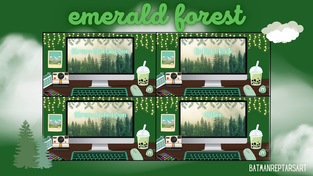 Forest Stream Package | Animated Stream Overlay | Screen | Twitch ...