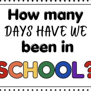 Days of School Tracker - Ten Frames - Etsy