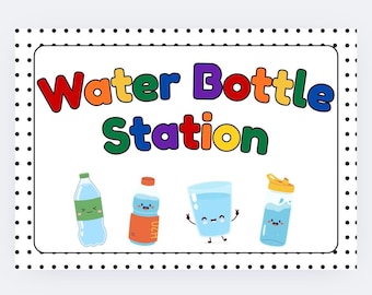 Hydration Station Water Signs - Classroom Management Visual Poster ...