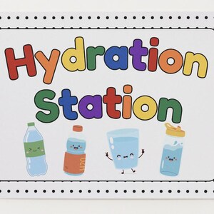 Rainbow Hydration Station Poster - Etsy