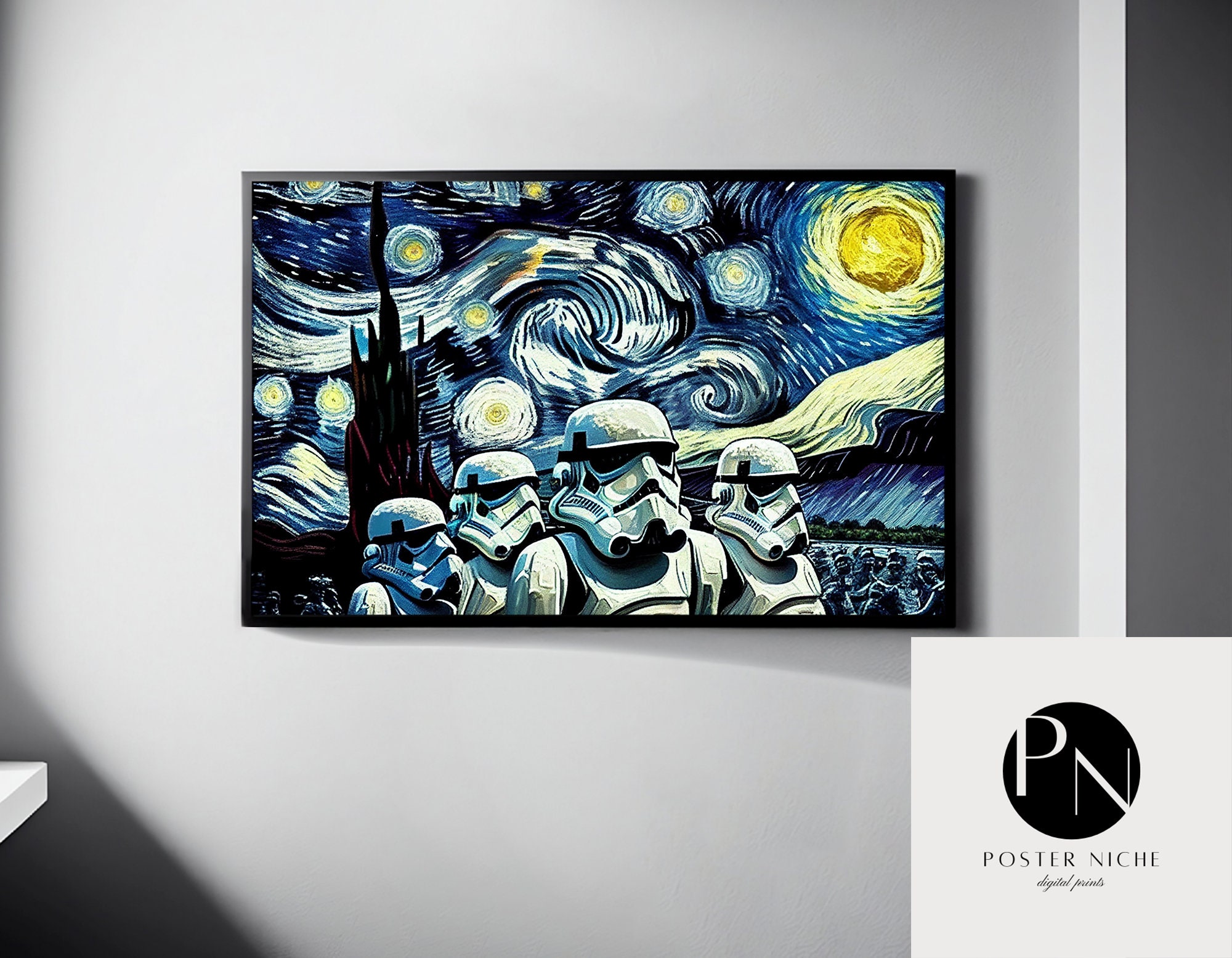 The Starry Night Stormtroopers Van Gogh Inspired | PRINTABLE POSTER ...