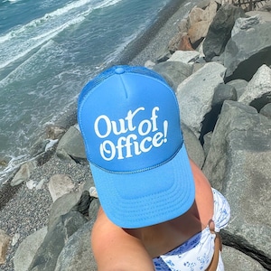 Out of Office Trucker Hat | Vacation Hat - Etsy
