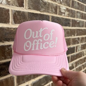 Out of Office Trucker Hat | Vacation Hat - Etsy