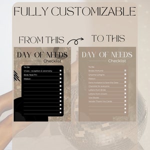 Wedding To-do Checklist Wedding Planner List Master Wedding Day Check ...