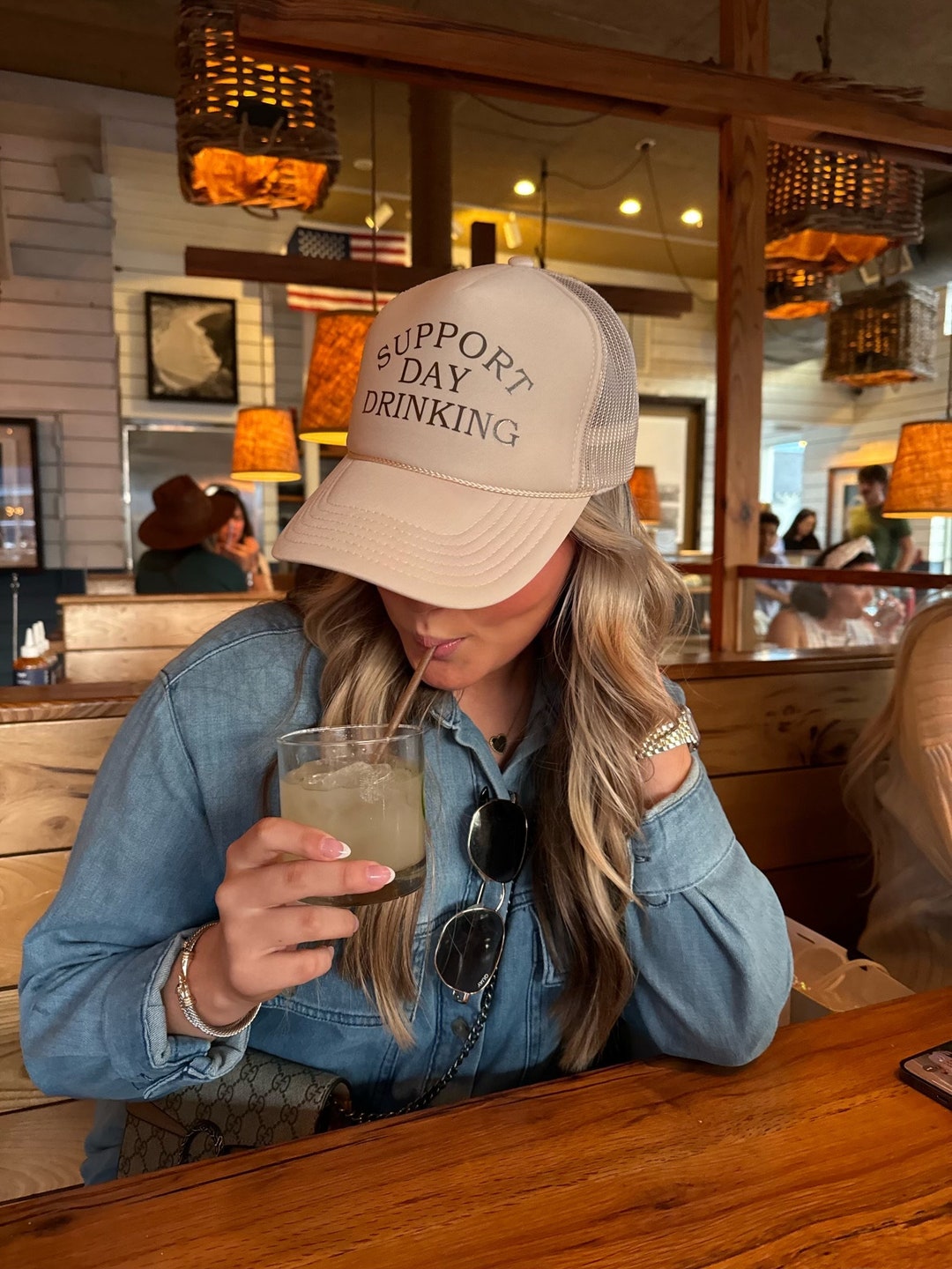 Support Day Drinking Hat - Etsy