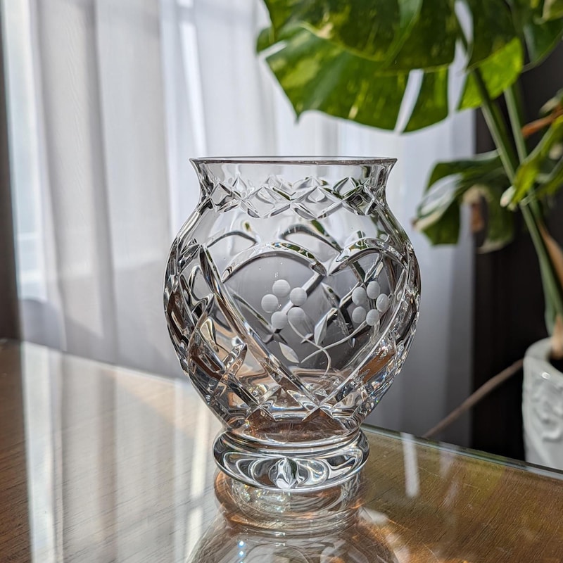 Rogaška Crystal Vase - Etsy