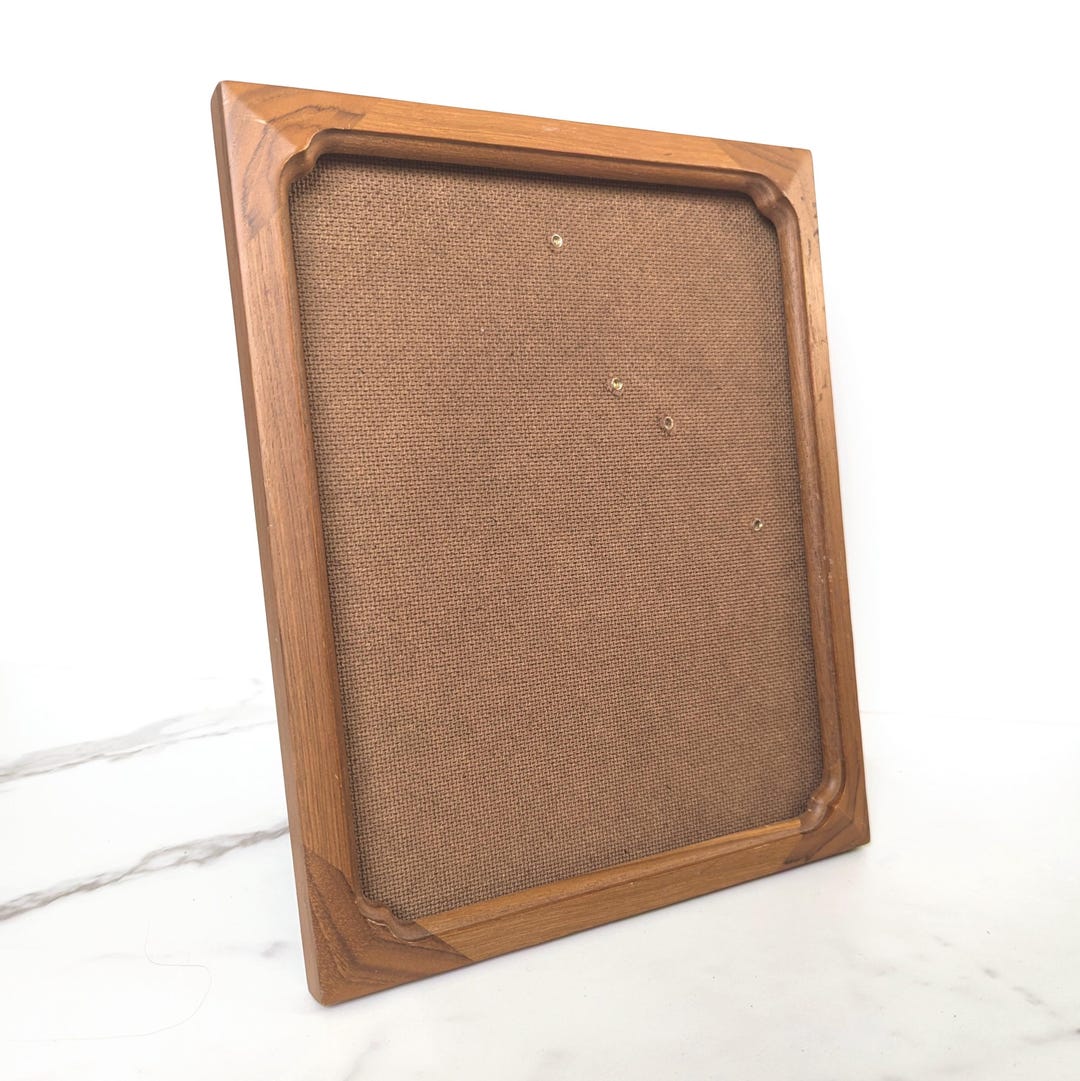 Vintage 8x10 Teak Picture Frame Photo Display Boho Solid Wood Decor - Etsy