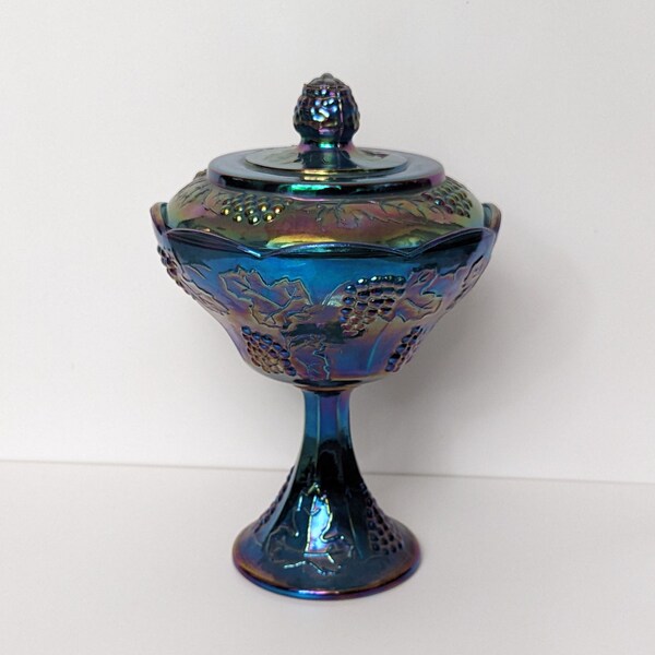 Carnival Glass Candy Dish - Etsy