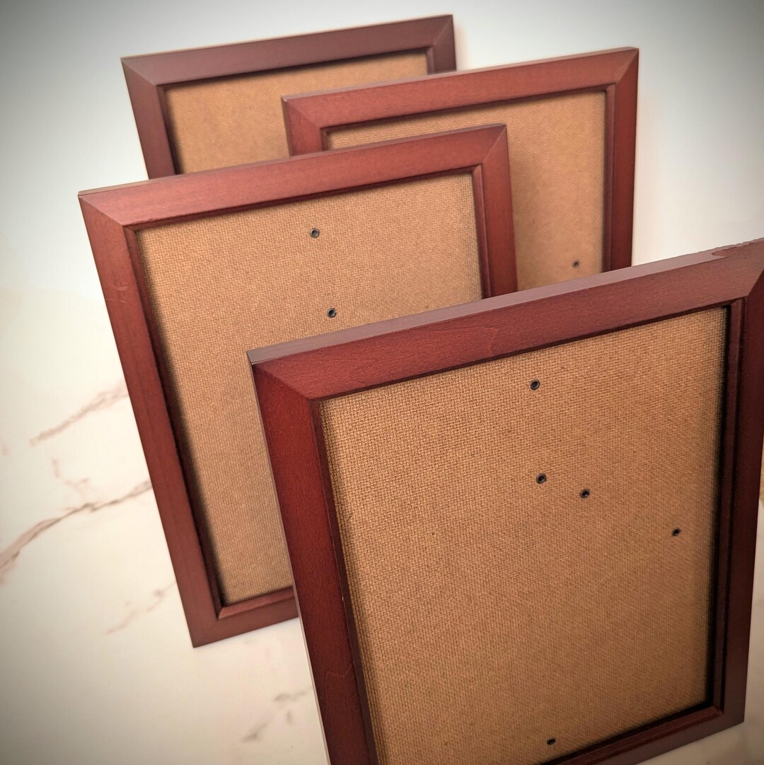 8x10 Solid Wood Frame Vintage Boho Photo Picture Display Rosewood ...