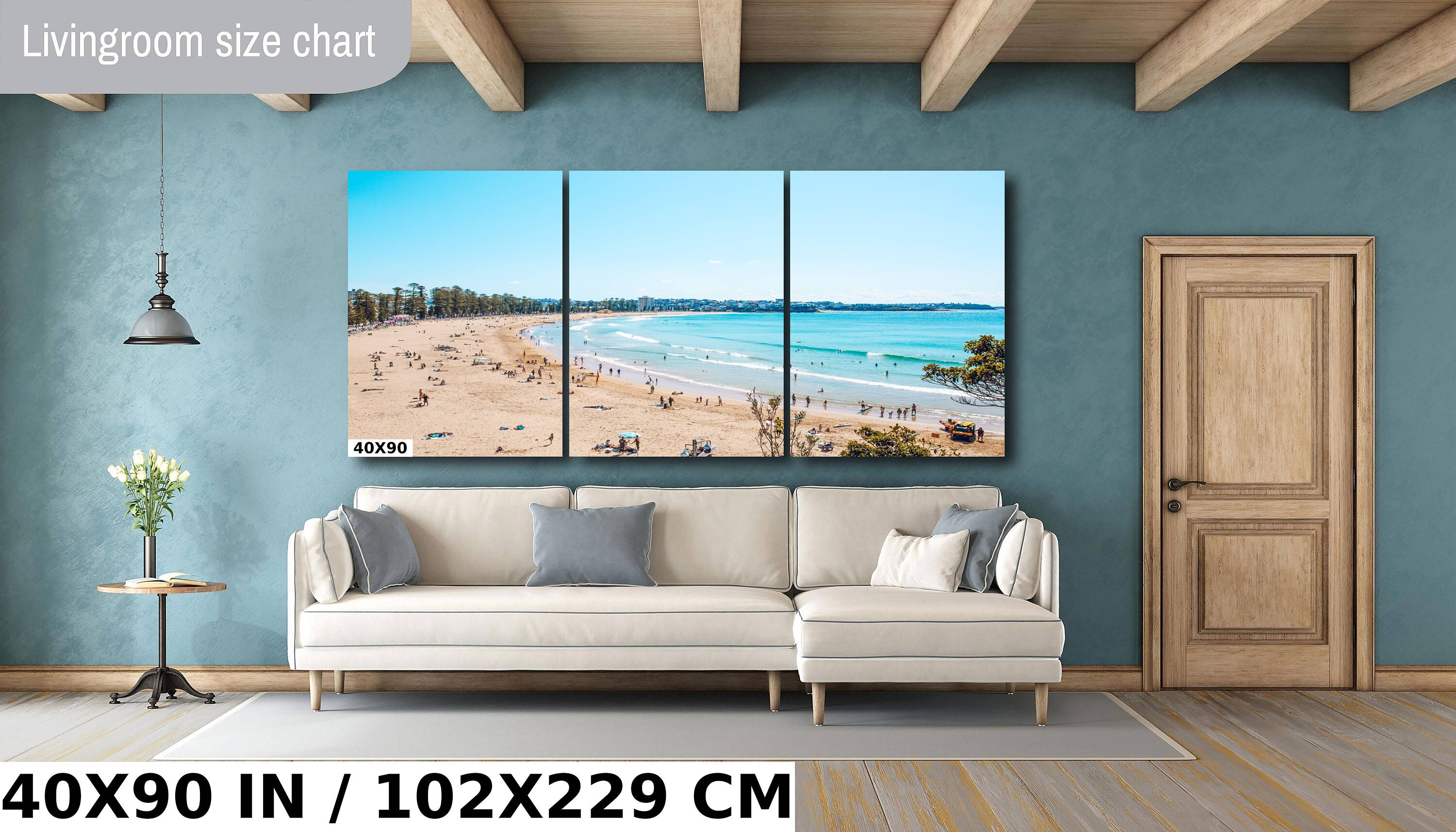Manly Beach Print, Manly Beach Poster, Wall Art Photography on Large ...