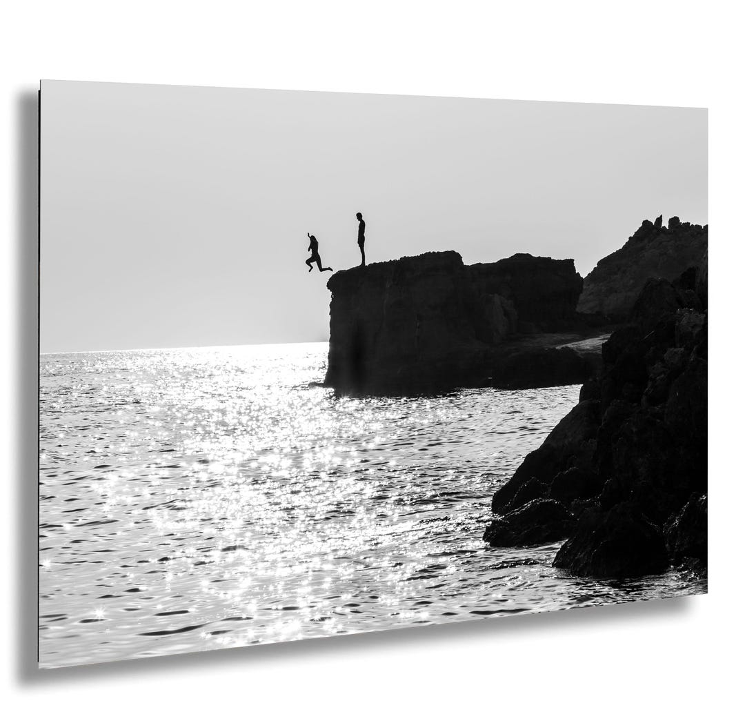 Ibiza Cliff Diving Sunset Print: Beach Lifestyle Wall Art, Photography ...