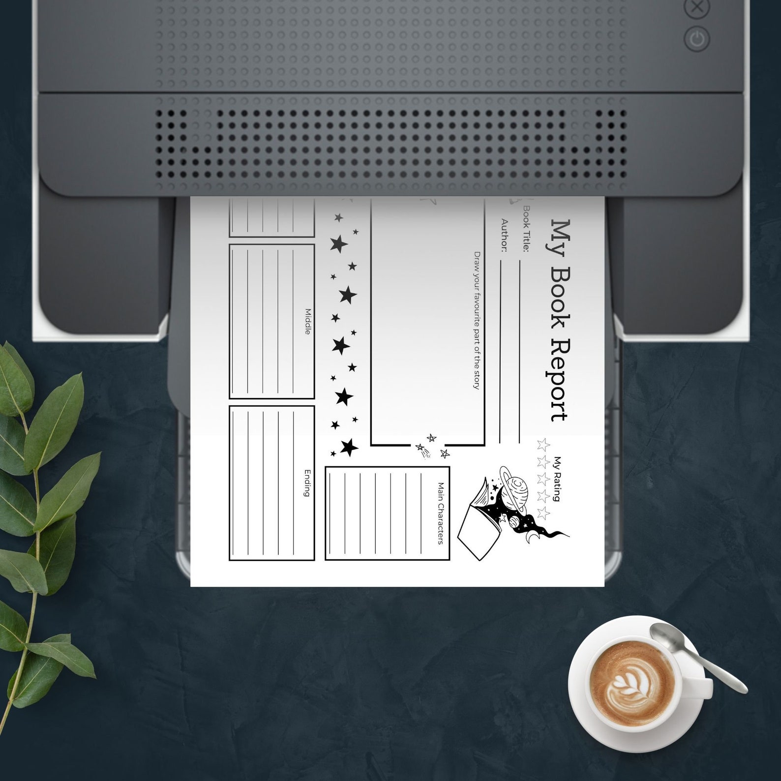 Printable Book Report, INSTANT DOWNLOAD, Printable Activity, Book ...