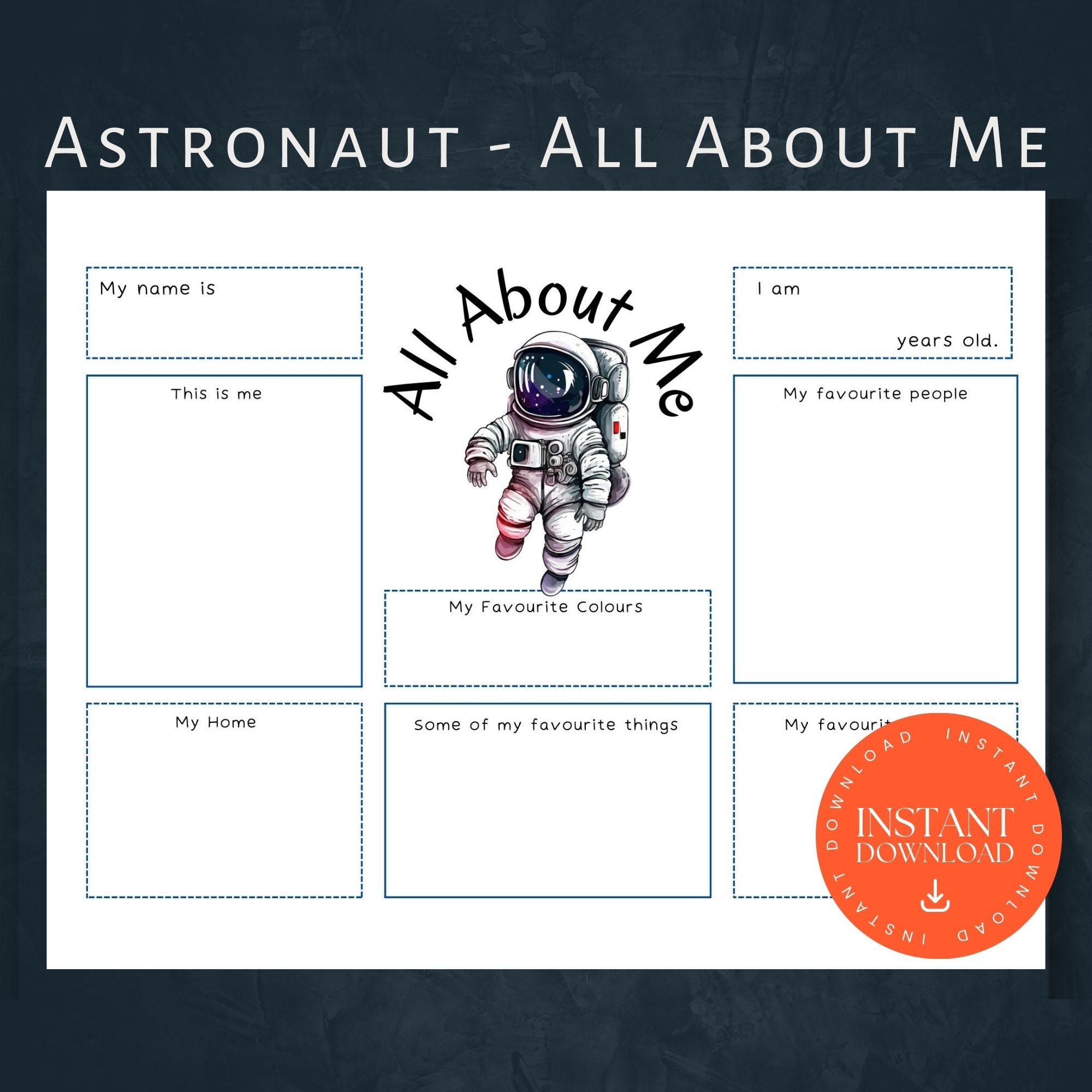 Astronaut Printable Worksheet