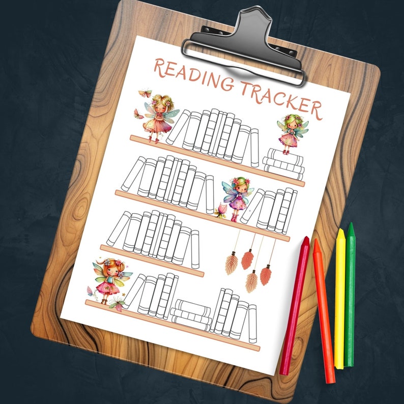 Fairy Reading Tracker Printable Kids DOWNLOAD Summer Reading - Etsy