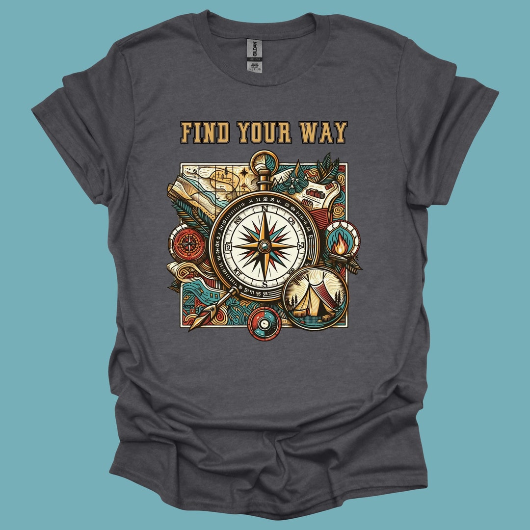 Untamed Group T-shirt: Adventure Compass Graphic Tee - Etsy