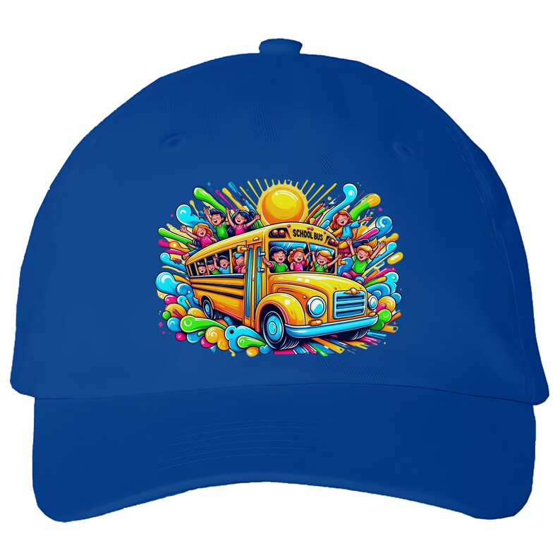 School Bus Classic Hat, Back to School Hats for Juniors, Perfect Gift ...