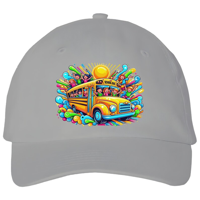 School Bus Classic Hat, Back to School Hats for Juniors, Perfect Gift ...